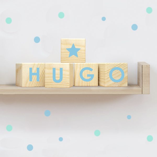 Cubos de madera personalizados | Boomin Kids